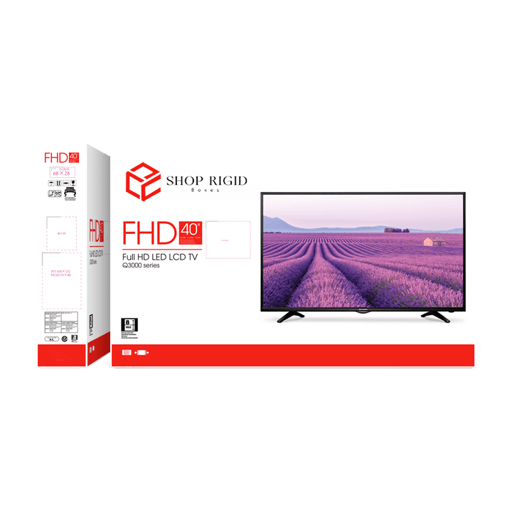 Custom TV Packaging Boxes | Shop Rigid Boxes