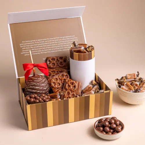 Get Customized Caramel Boxes Wholesale with Free Shipping